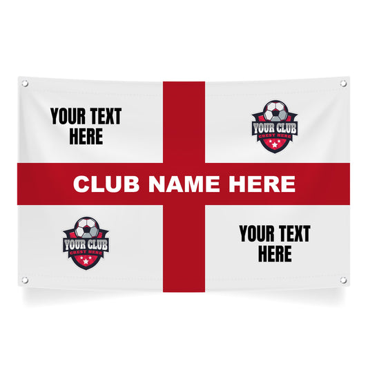 Personalised Football Flags | Customised England Football Flags ...